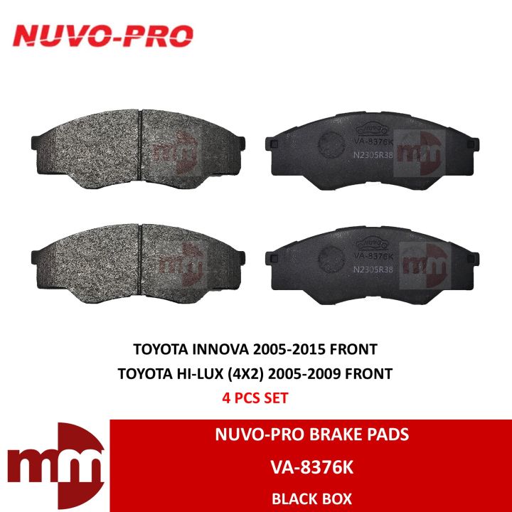 NUVO PRO Brake Pads for TOYOTA INNOVA 2005-2015 / HI-LUX (4X2) 2005 ...