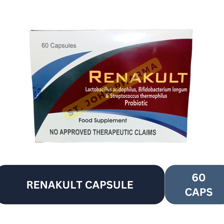 Renakult Probiotic Capsule l 1, 30 & 60 Caps l Exp Date: May 2026 ...