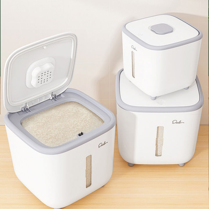 10KG Rice Storage Container Rice Bucket Storage Box Food Grade Moisture ...