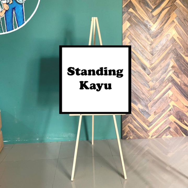 Standing Kayu Penyangga Foto Standing Tripod Easel Kayu Standing Frame ...