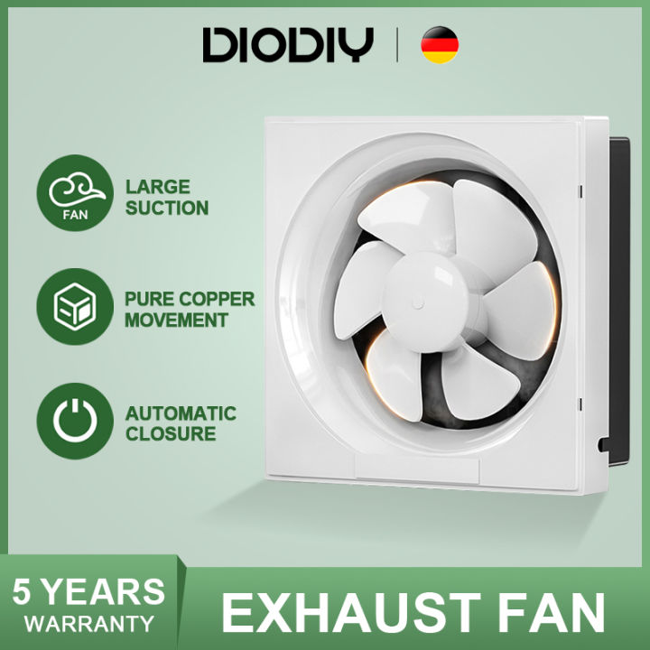 6 inch Exhaust Fan wall-mounted exhaust fan household silent bathroom ...