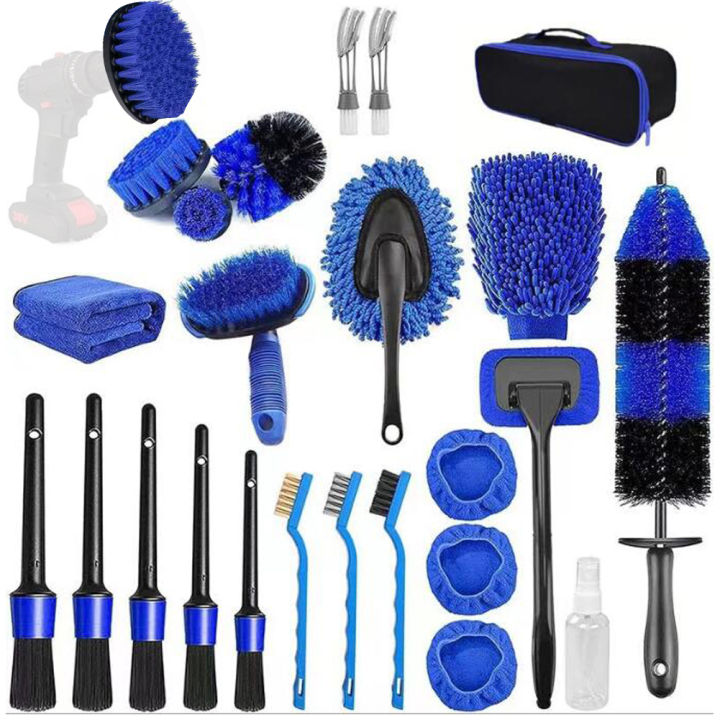 25pcs Car Detailing Brush Set Automobile Wash Cleaning Tools Kit ...