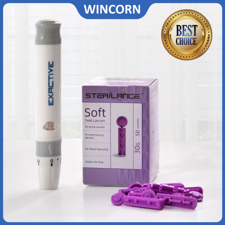 Lancet pen and 50pcs 30G Sterile blood collection Lancets | Lazada