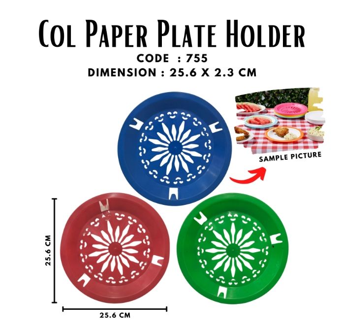 755 COL PAPER PLATE HOLDER/paper plate/paper/color paper | Lazada PH