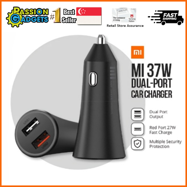 Xiaomi Mi 37W Dual-Port Car Charger | Lazada Singapore