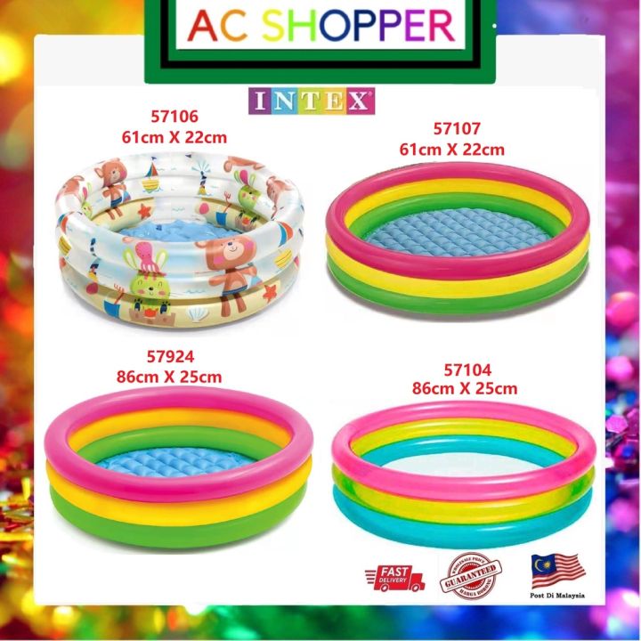 Inflatable children swimming pool kids pool baby intex kolam renang ...