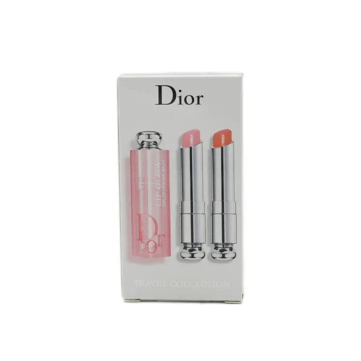 CHRISTIAN DIOR Addict Lip Glow Lipstick Set 3.2g x 2 (001 + 004 ...