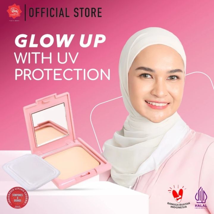 VIVA Compact Powder dengan Formulasi UV Filter - Natural, Beige, Sand ...