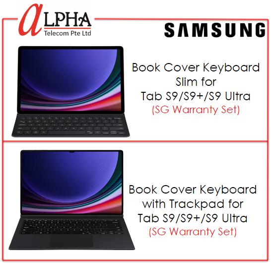 Samsung Book Cover Keyboard Slim / With Trackpad for Galaxy Tab S9 / S9 ...