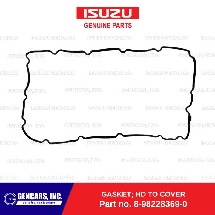 Isuzu Valve Cover Gasket for Mux 4JK1/4JJ1 2015-2020 / Dmax 2014-2019 ...