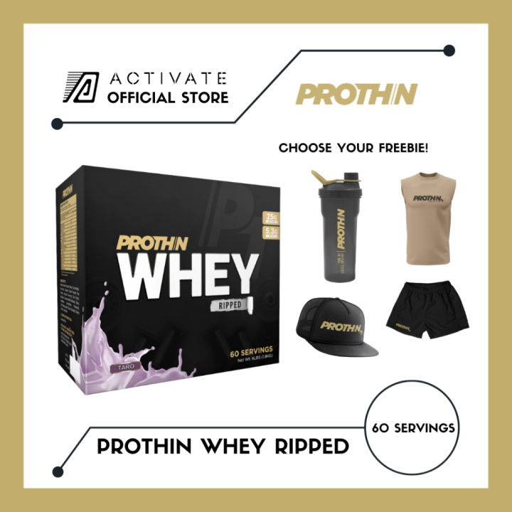 Prothin Whey Ripped 60 Servings- 25g of protein and 115 calories per ...