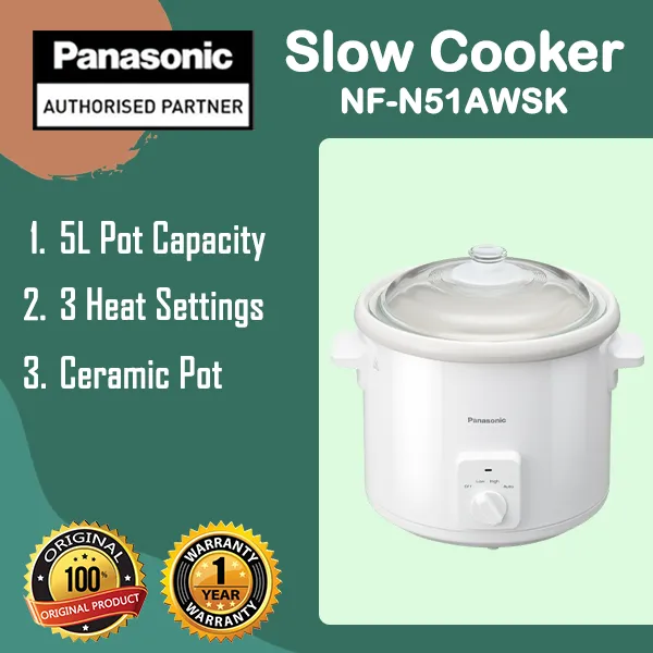 PANASONIC NF-N51A 5.0L SLOW COOKER NF-N51AWSK | Lazada