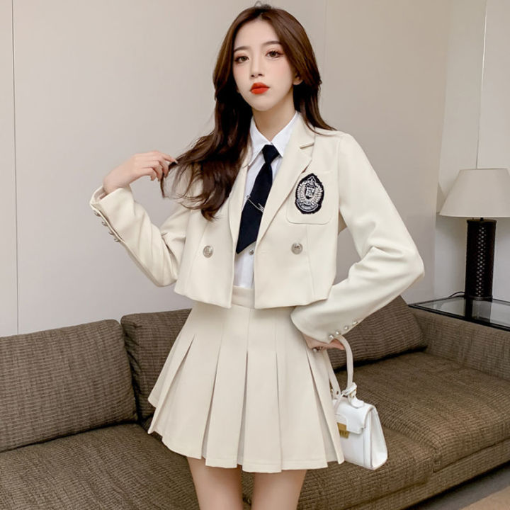 JK Uniform suit coat embroidery senior short college style small suit ...