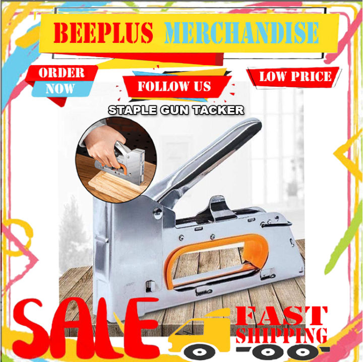 BM- Staple Gun Tacker Heavy Duty Eavy Duty Powerful width10mm-length8mm ...