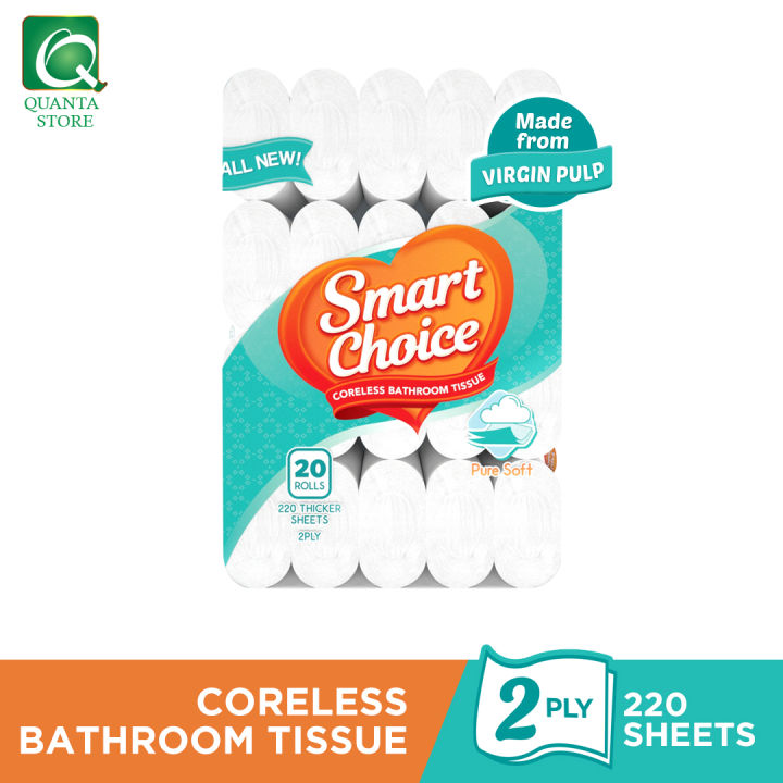 SMART CHOICE CORELESS BT 2PLY 20s | Lazada PH