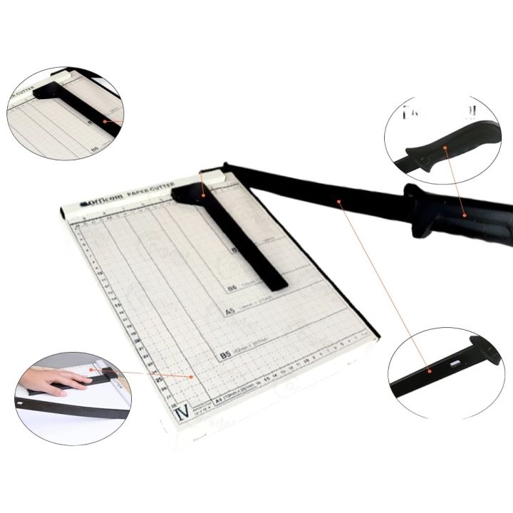 Officom Paper Cutter Metal A4 Photo Trimmers Cutter Scrapbook Trimmer ...
