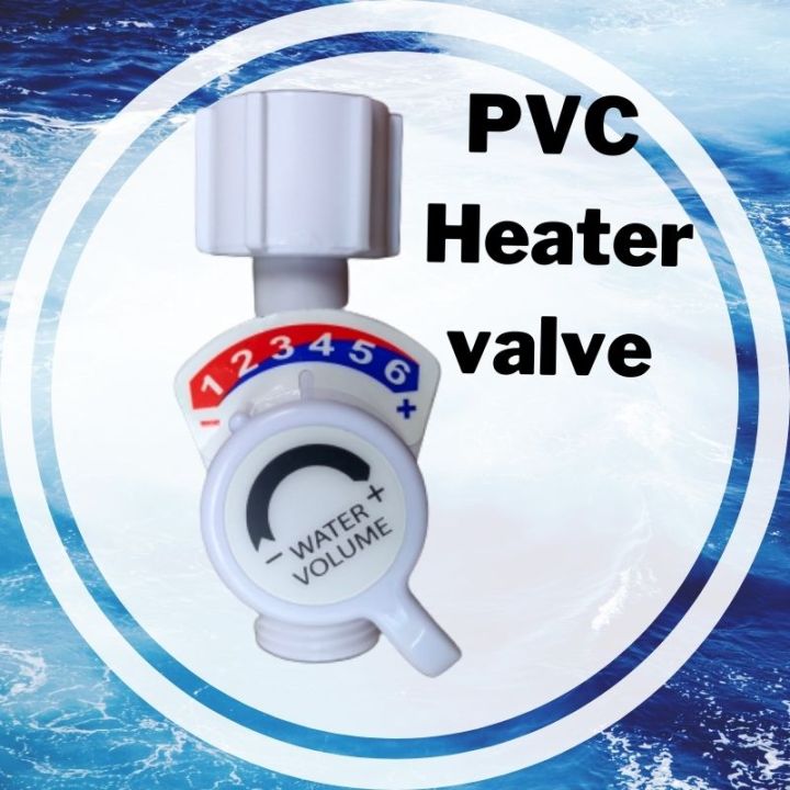 (PVC White)1/2" water heater stop control valve / open and closed ...