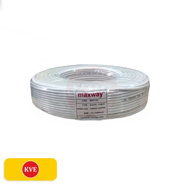 MAXWAY PVC Alarm Cable 7/0.20MM X 4C | Lazada