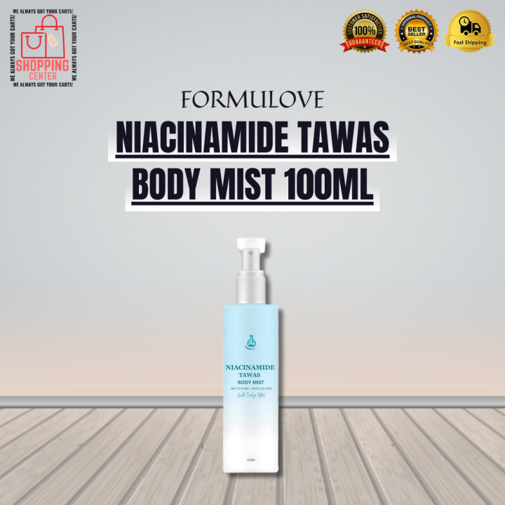 ORIGINAL NIACINAMIDE TAWAS BODY DEO MIST 100ML - Eliminates Body Odor ...
