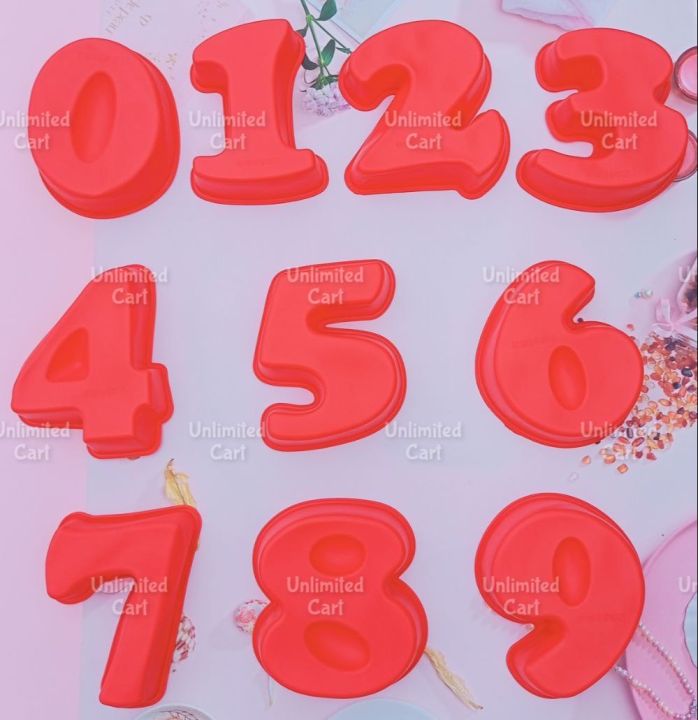 6inch Silicone Number Cake Molder Bento Birthday Mini Small Number ...