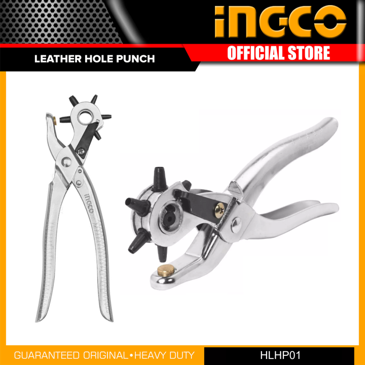 Ingco HLHP01 Leather Hole Punch (Punch size: 2.5mm, 3mm, 3.5mm, 4mm, 4 ...