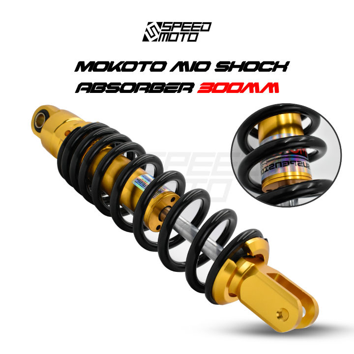 MOKOTO MIO HIGH SUSPENSION 8021 REAR SHOCK ABSORBER 300MM UNIVERSAL FOR ...