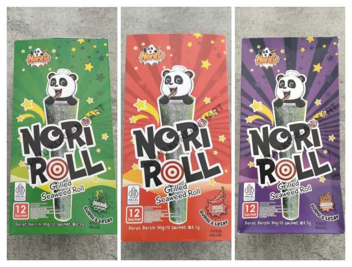 Norigo Nori Roll Original 1Box / Norigo Roll Spicy / Norigo Roll BBQ ...