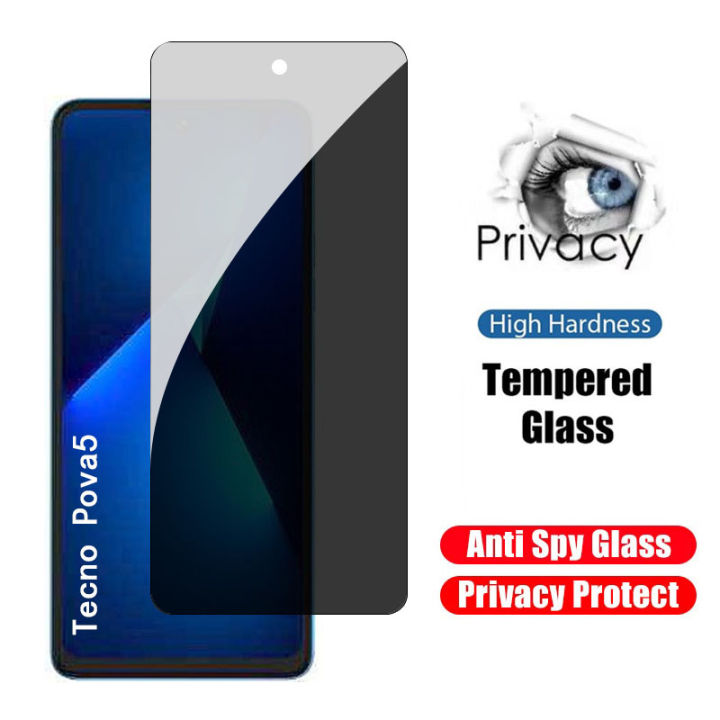 Privacy Tempered Glass for Tecno Spark20 Pro 5G Pova6 5 Pro 6pro ...
