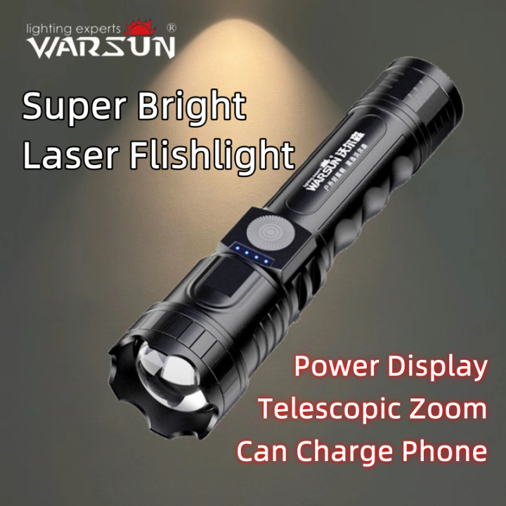 WARSUN B300 Super Bright Led Flashlight Waterproof Zoomable Outdoor ...