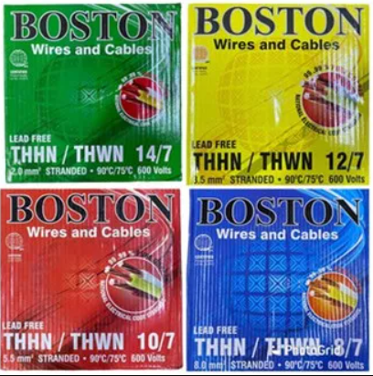 Boston THHN 2.0mm2 (#14) / 3.5mm2 (#12) / 5.5mm2 (#10) / 8.0mm2 (#8 ...