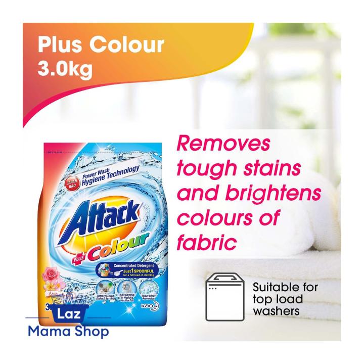 Attack Colour Ultra Powder Detergent 3KG (Laz Mama Shop) | Lazada Singapore