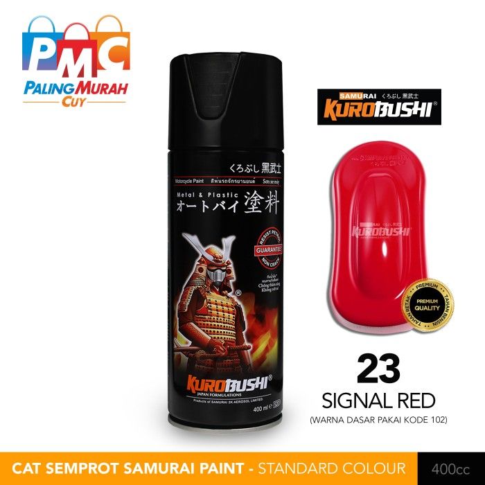 Samurai Paint 23 Signal Red Cat Semprot/Pylox Helm/Motor/Gundam ...