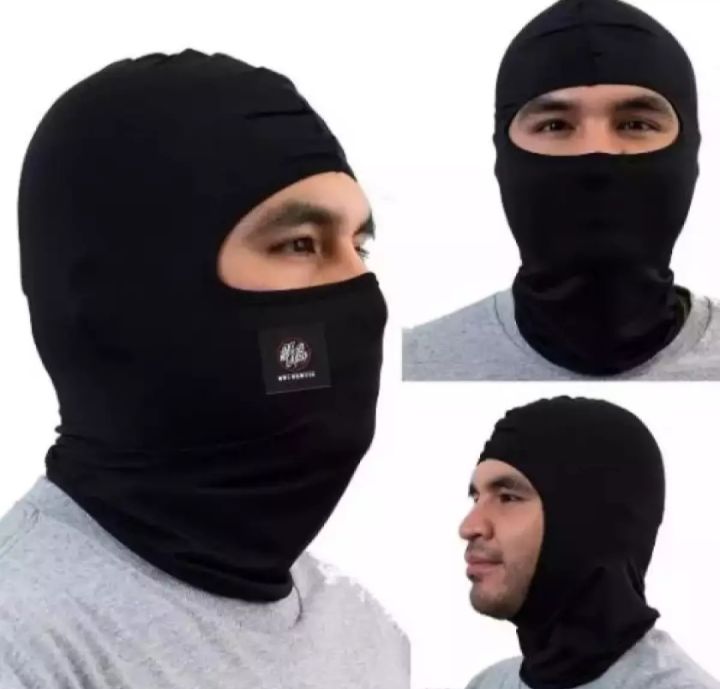 PAKET 3 PCS - Masker Ninja Hitam Polos /Masker Motor Sarung Ninja Buff ...