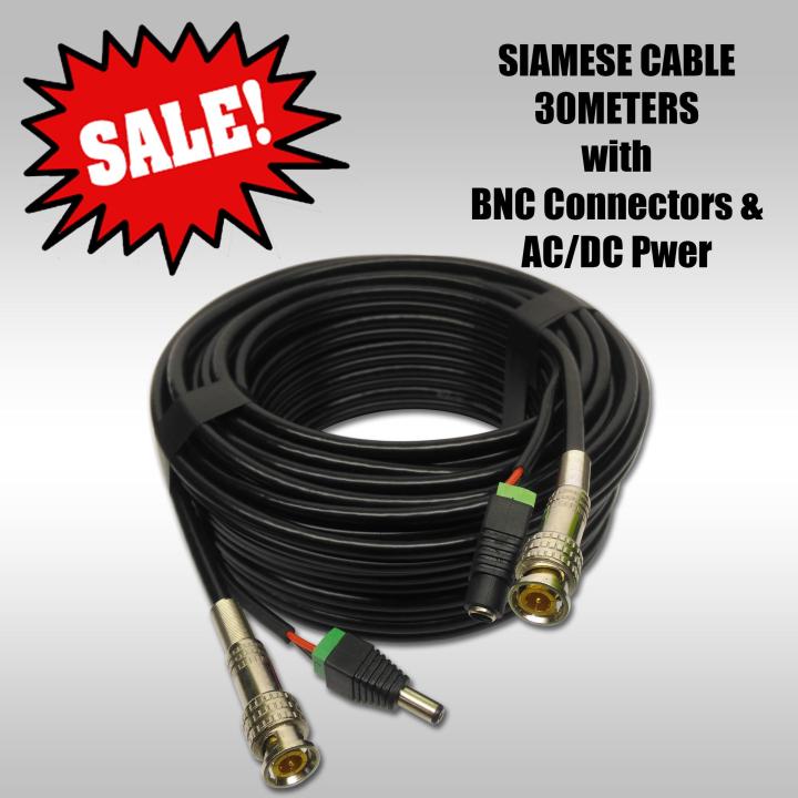 30M BNC Video Power Siamese Cable for CCTV Surveillance Camera | Lazada PH