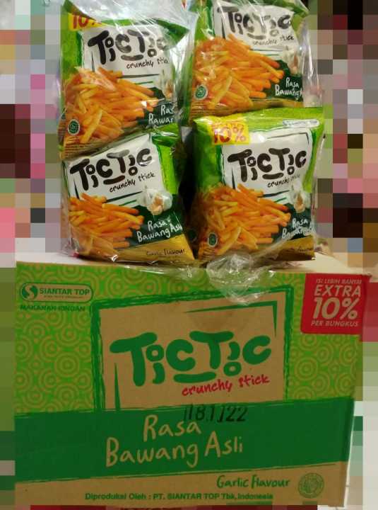 SNACK TIC TIC HIJAU RASA BAWANG ASLI 20 GRAM ISI 10 PCS | Lazada Indonesia