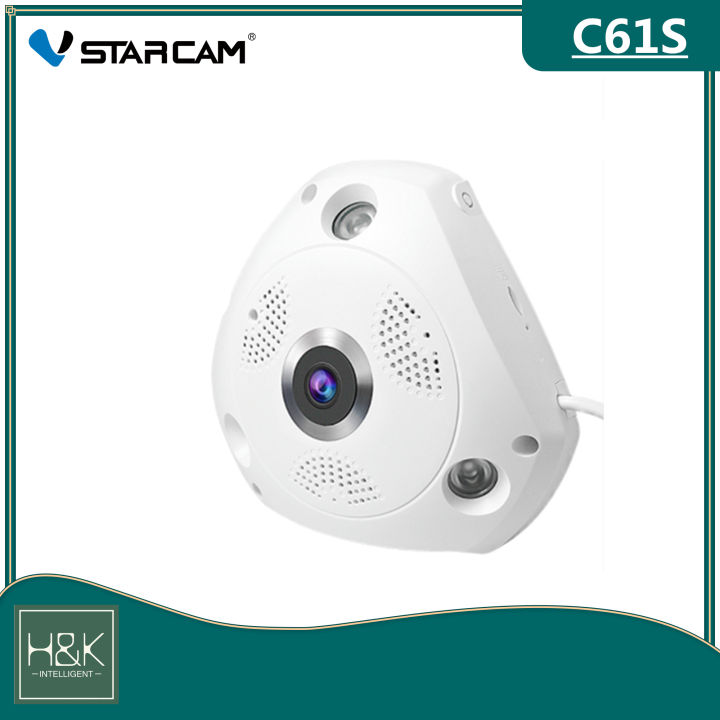 Vstarcam C61S 3MP(1536P) - มุมมองกว้าง 360องศา Panoramic IP Camera กล้องจรปิดไร้สาย มองได้ทุกมุม ...