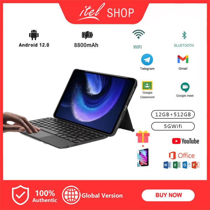 New Original itel Y23 5G Tablet pc 10 HD Full Screen Tablet pc 16GB+1TB ...