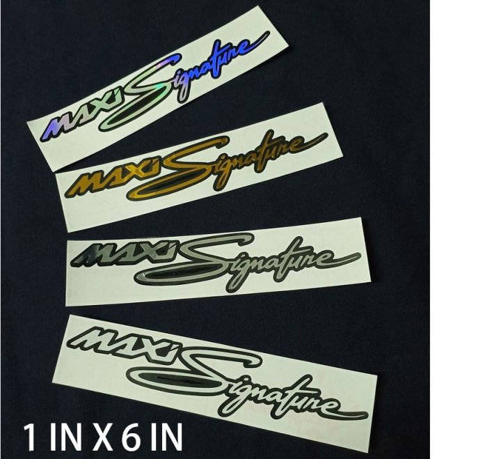 MAXI SIGNATURE NMAX DECALS STICKER 1 IN X 6 IN WITH TRANSFER FILM ...