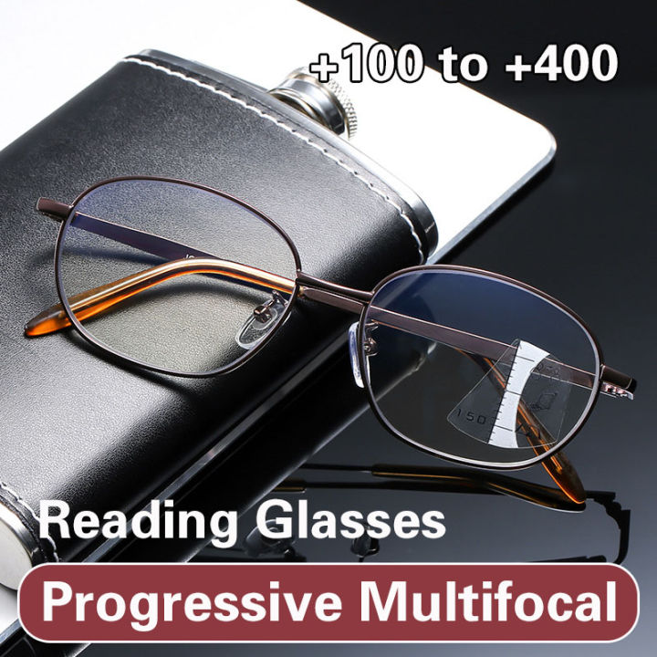 3 in 1 Progressive Multifocal Reading Glasses Presbyopia Glasses for ...
