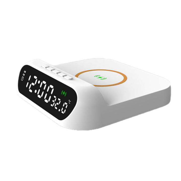 shuyuetuiwo Indoor Temperature Display Alarm Clock Wireless Charging ...