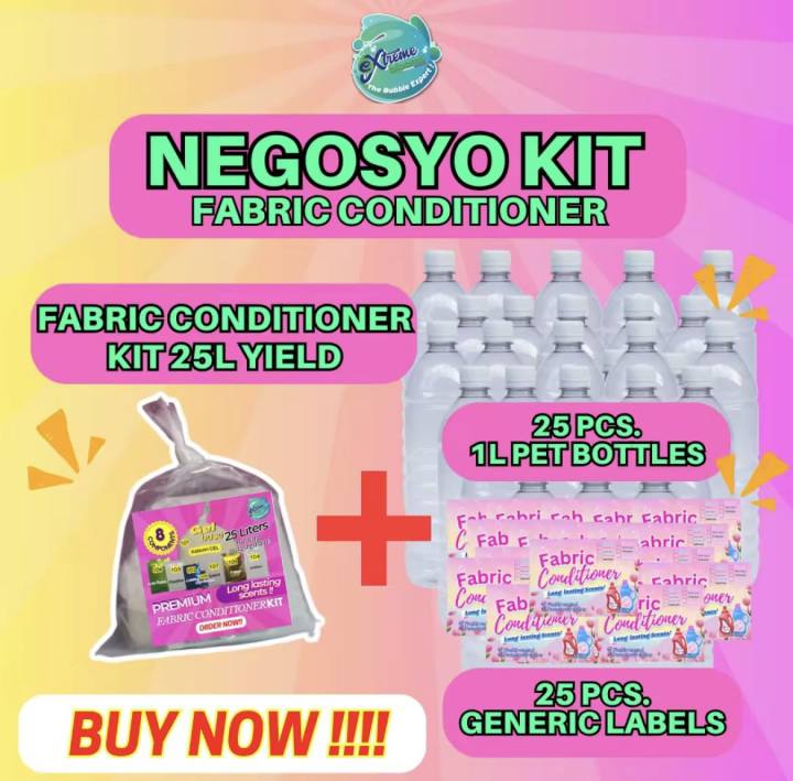 PREMIUM FABRIC CONDITIONER (FABCON) DIY KIT (Yields 10 or 20Liters) DIY ...