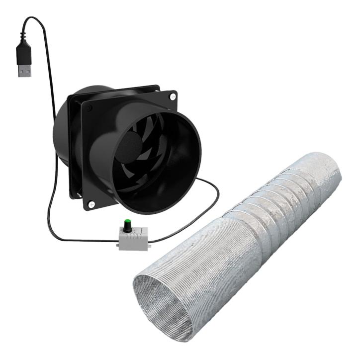 Newfamei Wall Exhaust Fan Blower Wall Mounted Chicken Coop Camping ...