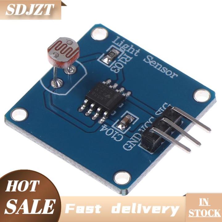 SDJZT Analog Light Intensity Sensor Module 5528 Photo Resistor for AVR ...