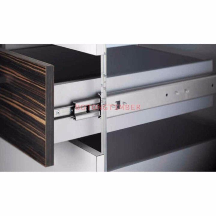 PYRAMID รางลิ้นชัก 3 ตอน แบบลูกปืนบอล 16 นิ้ว 1คู่(2ชิ้น) Drawer slide ...