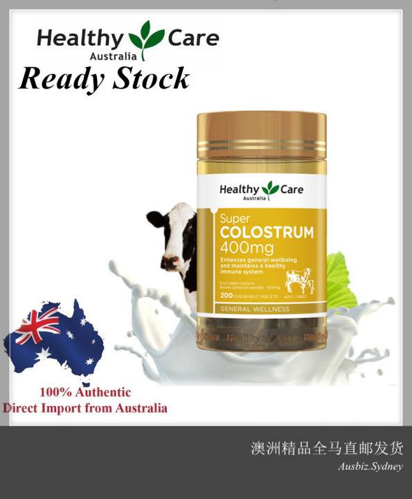 [Ready Stock EXP: 03/2028] Healthy Care Super Colostrum 400mg ( 200 ...