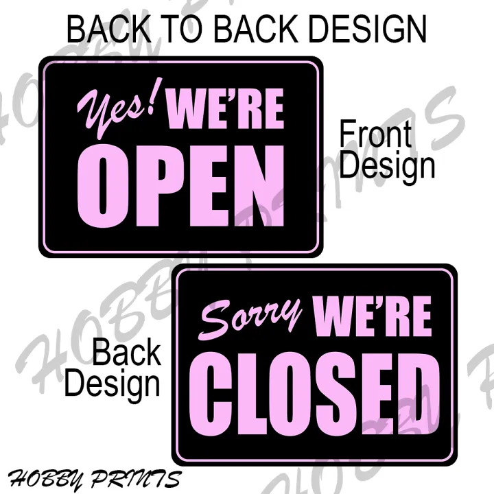 Were Open and Closed Signage Laminated Signages Open n Closed Signage ...