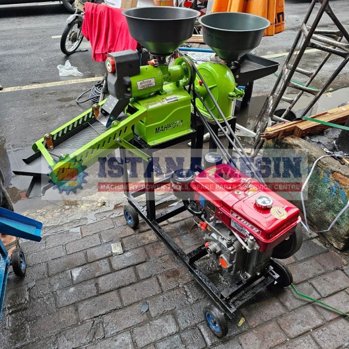 MESIN GILINGAN PADI PEMECAH JAGUNG PENEPUNG 4IN1 MAHKOTA KD 580 WG COMPLETE MESIN DIESEL ...