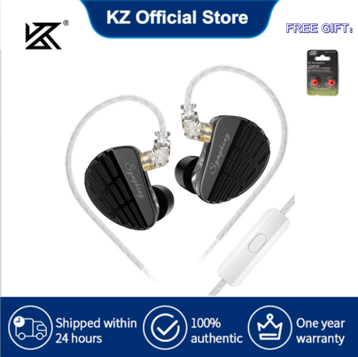KZ Symphony In-Ear Headphones 13.2mm Planar Unit + 6mm Dynamic Hybrid ...
