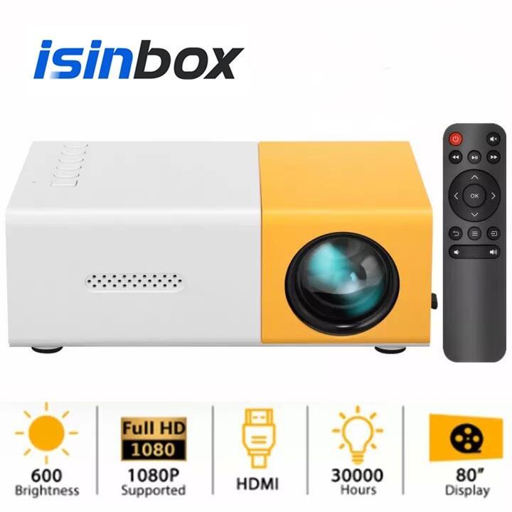 ISINBOX YG300 LED Home Mini Projector Phone Connect HDMI | Lazada PH