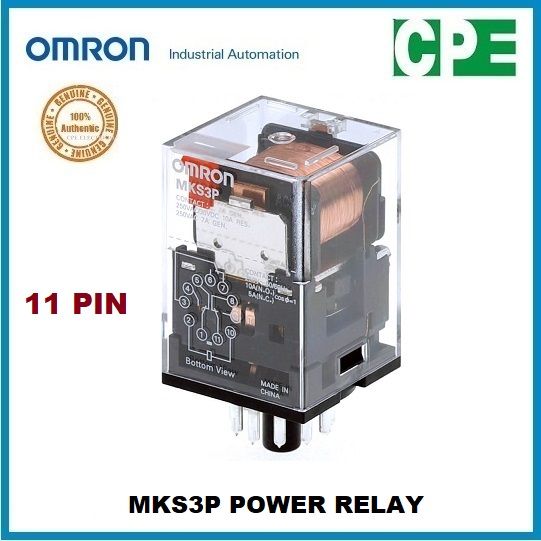 Omron MKS3P 11 Pin Power Relays AC 230V 110V 24V 12V, DC 240V 12V | Lazada